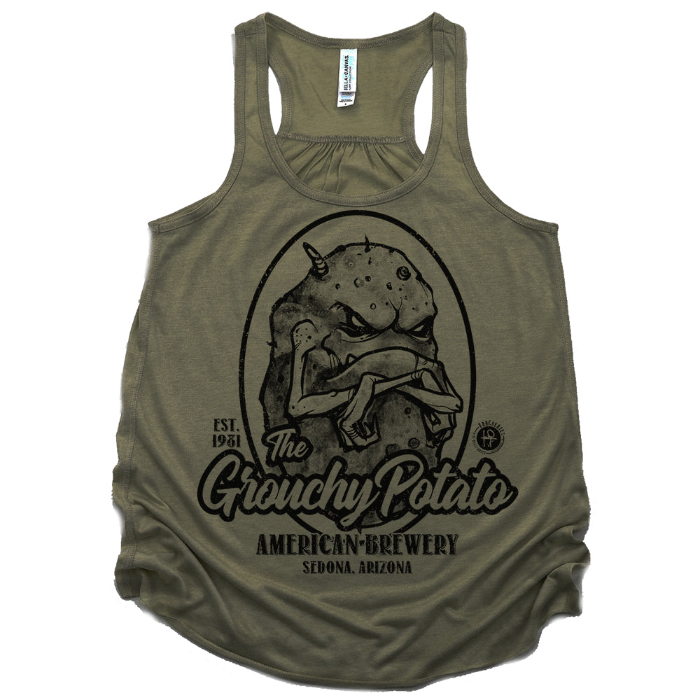 Grouchy Potato Brewery: Crafted Perfection Tank Top – FabCreates