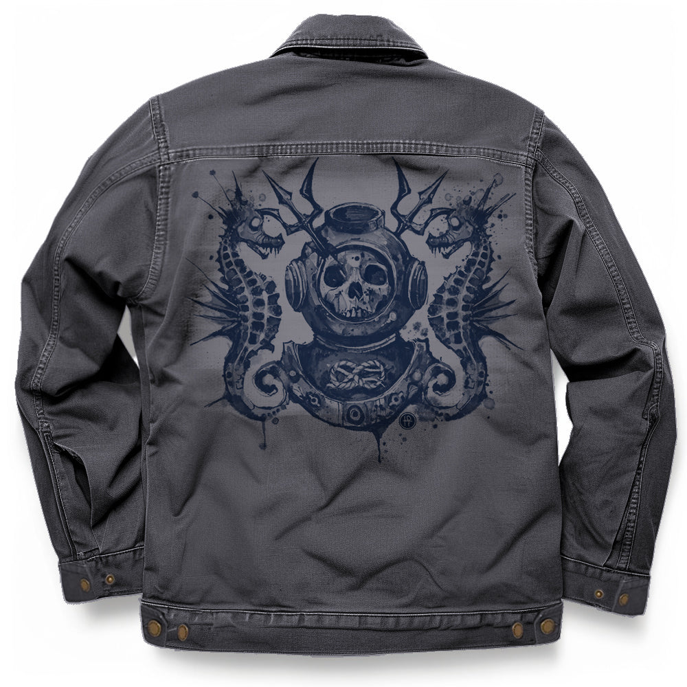 Master Navy Diver: Into the Macabre Depths Maverick Jacket – FabCreates