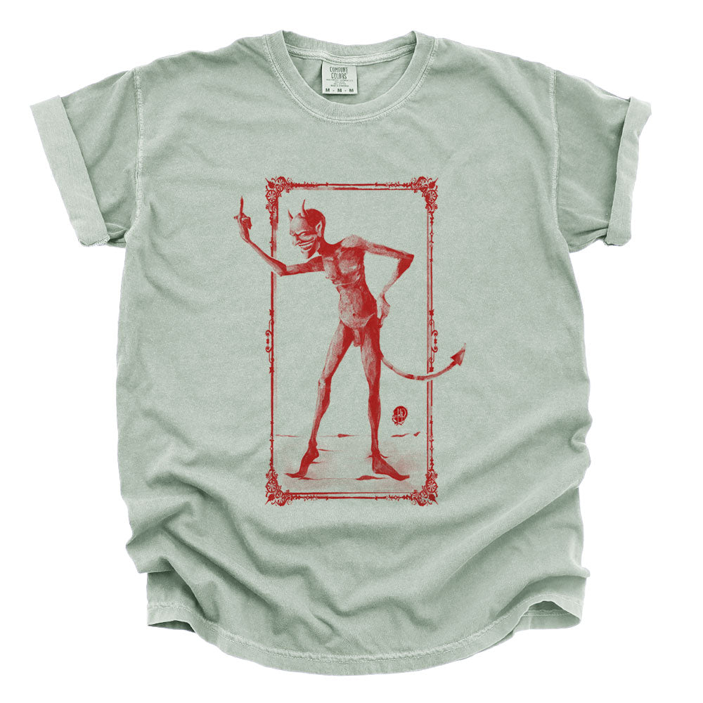 Rebel Devil: Vintage Mischief Heavyweight T-shirt – FabCreates