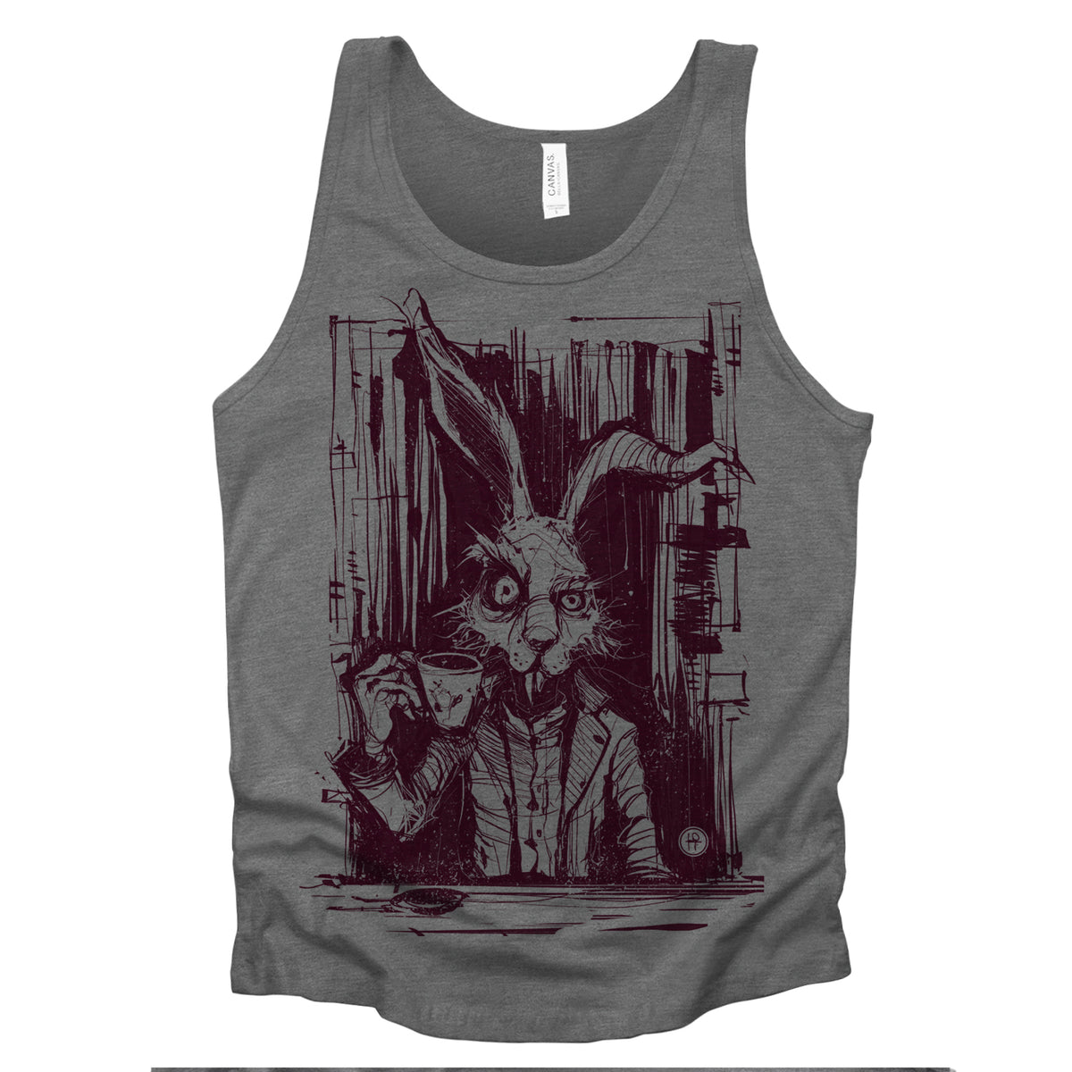 White Rabbit Tea Time Custom Tank Top | FabCreates